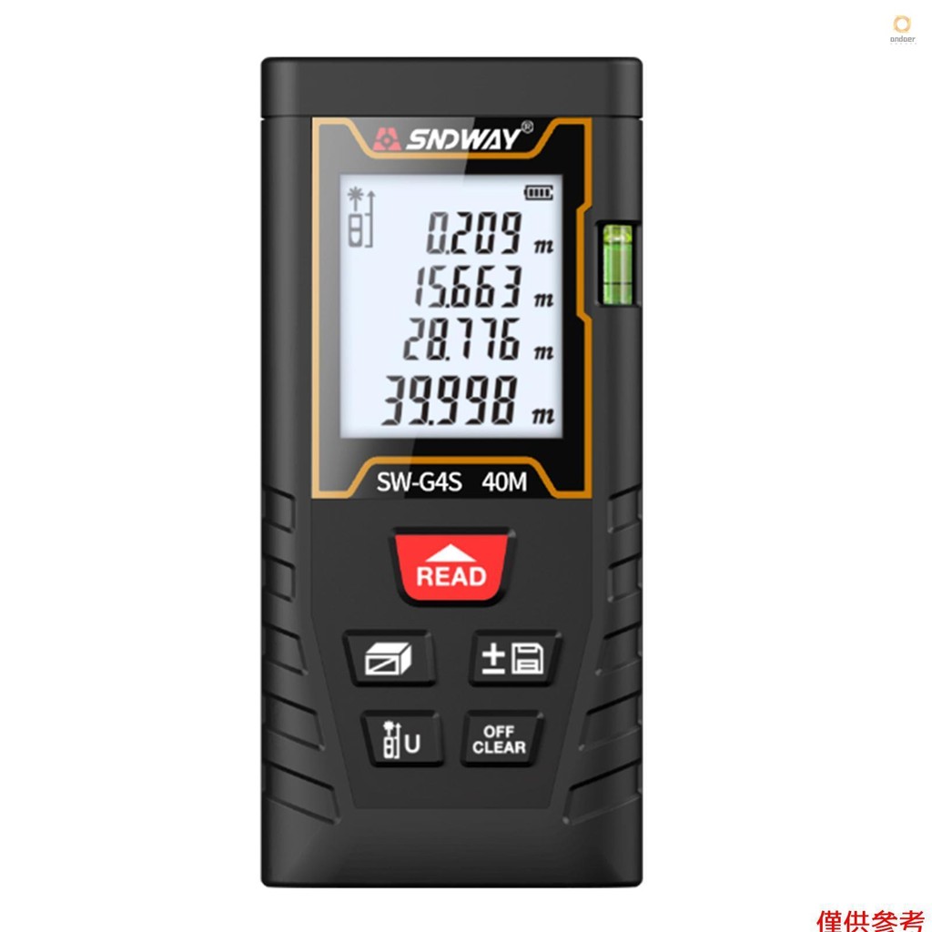 SNDWAY 40 Meters Laser Distance Meter Handheld Rangefinder Digital Mini ...