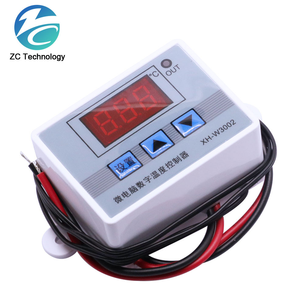 W3002 12V/24V/110V 220V LED Digital Temperature Controller Thermostat Thermoregulator Sensor ...