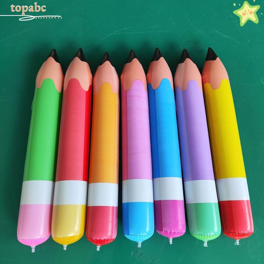 TOPABC Giant Pencil, Wooden Classroom Decor Big Wood Pencil, Novelty ...