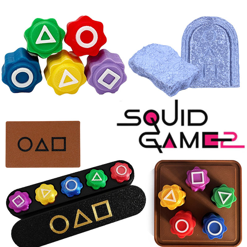 Flying Stone Squid Game 2 Gonggi Stones Toy Korean 3d Printed Jackstone ...