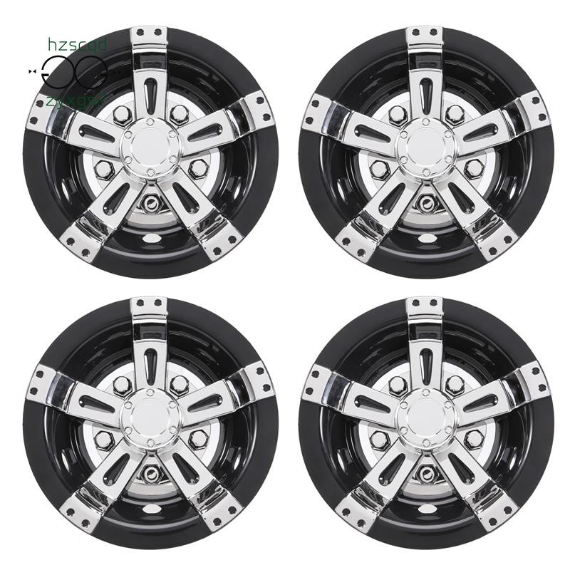 4Pcs 8Inch Golf Cart Wheel Cover 5 Spoke Design Hub Cap Golf Cart Hub ...