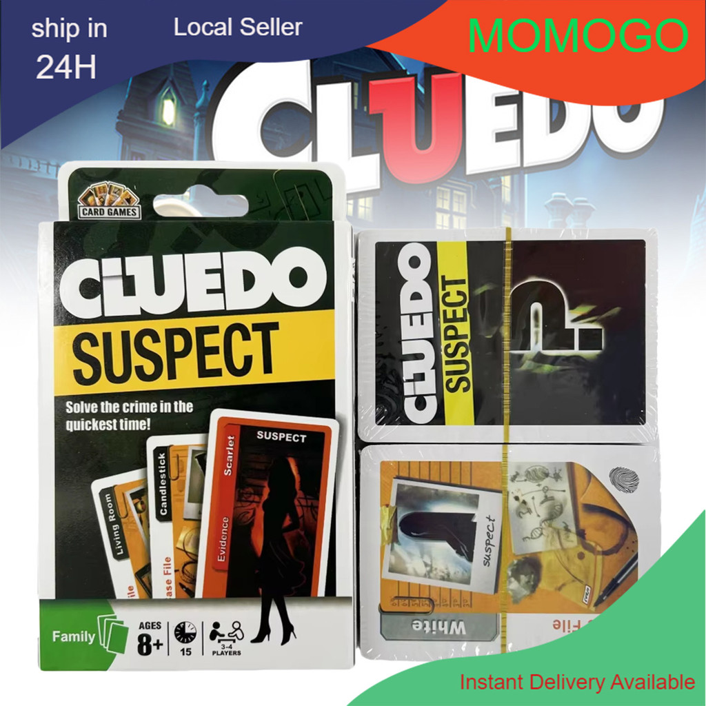 Cluedo Fun Strategy Card Game,Party Board Games,Family Gathering Game ...