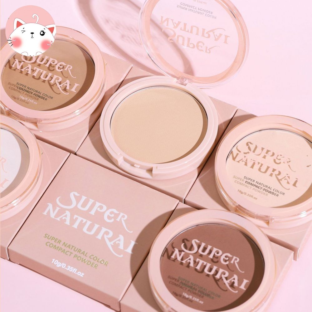 Concealer Pressed Powder Face Setting Powder Compact Oil-Control 8 ...