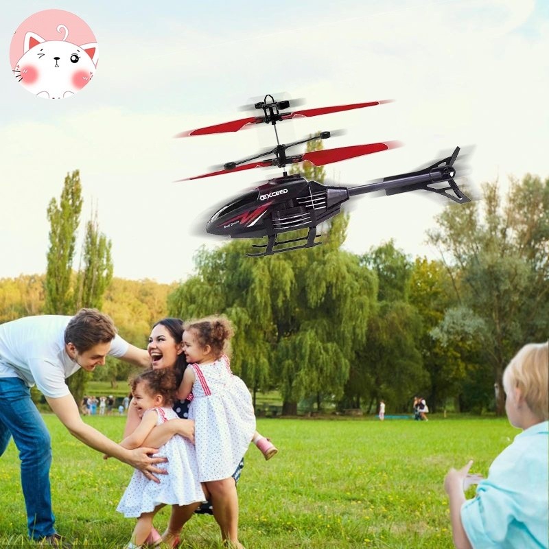 Mini Two-channel Remote Control Aircraft Helicopter Rc Drone Model ...