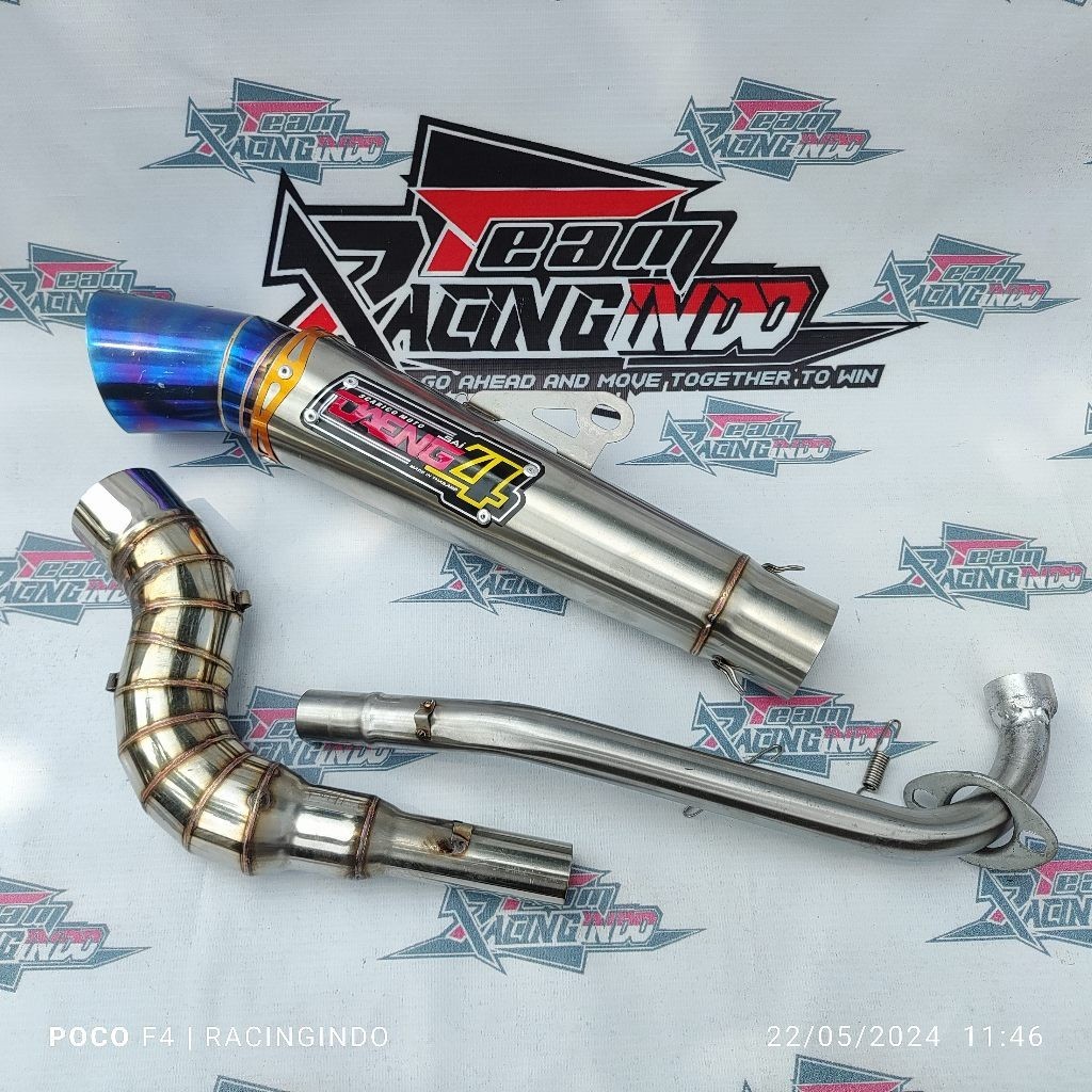 Exhaust DAENG SAI4 BIG ELBOW 51 MM INLET wave 100 wave 110 wave 125 ...