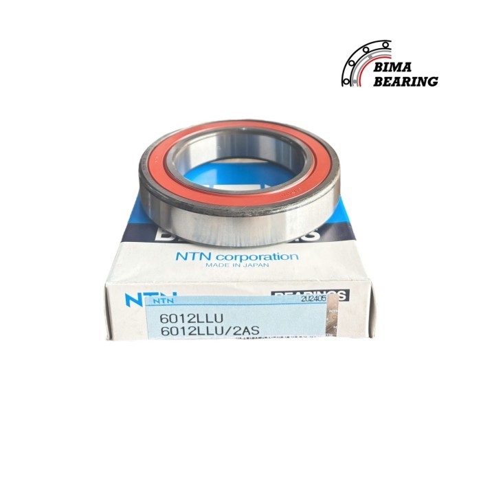 BALL BEARING 6012 LL 6012LLU RUBBER CAP NTN JAPAN 6012 2RS LAHER LAHAR ...