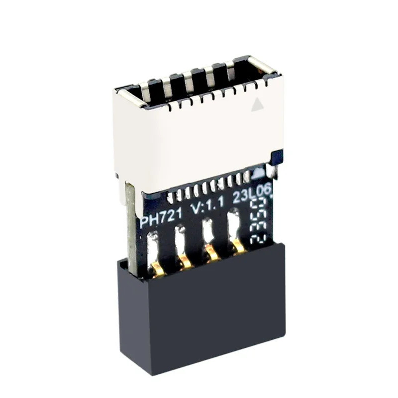 Front Panel Header Key-A Socket to 9Pin Adapter Motherboard USB2.0 9 ...