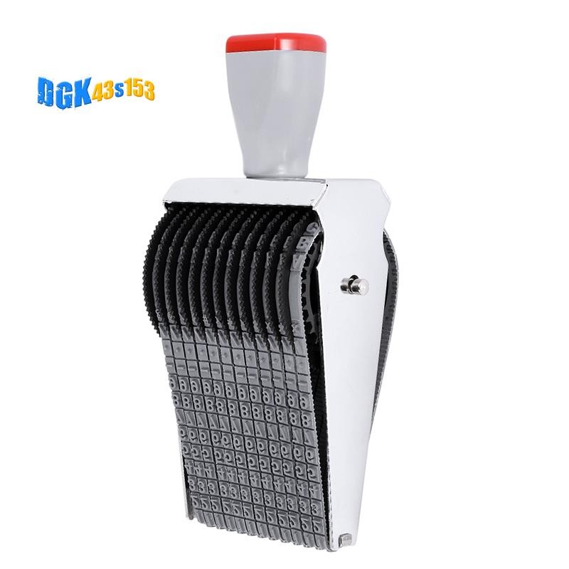 Multipurpose 12 Digit Alphabet Rolling Rubber Stamp English Letter ...