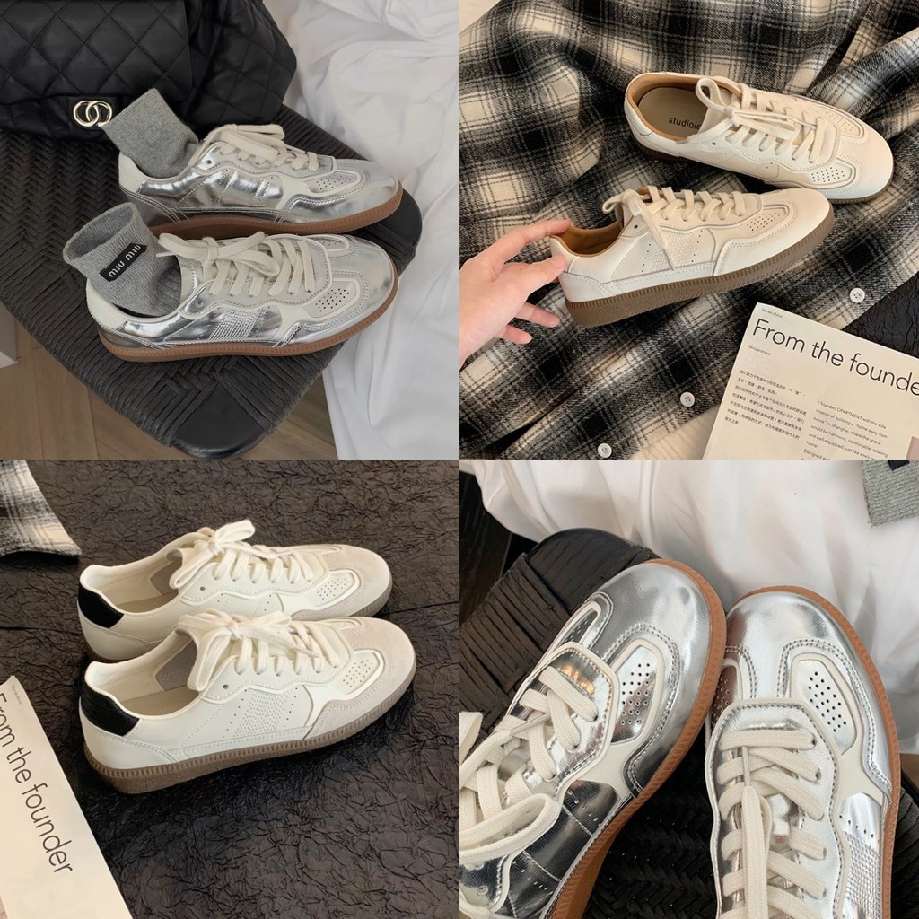 Genuine Genuine Leather Forrest Gump Shoes Leather Lace-Up Casual ...