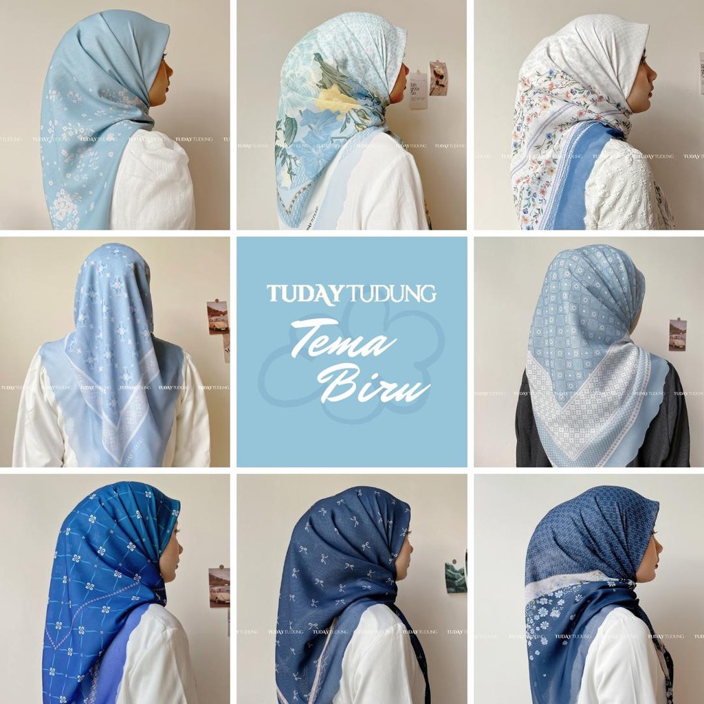 [TEMA BIRU] TUDAY TUDUNG BAWAL PRINTED BIDANG 48 RAYA 2025 BLUE ...