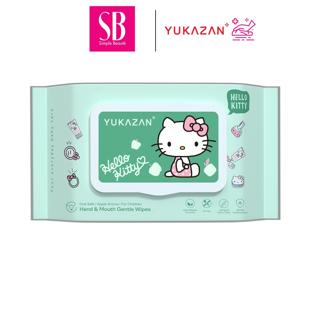 [EXP : 31/08/2025] Yukazan Hello Kitty Baby Gentle Wipes 99.9% ...