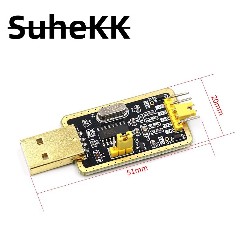 CH340 module instead of PL2303 , CH340G RS232 to TTL module upgrade USB to serial port in nine ...