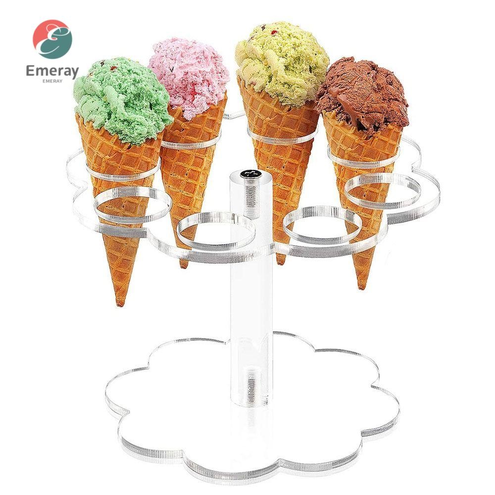 EMERAY Cone Holder Rack, With 8 Holes Ice Cream Cone Holder, Durable ...