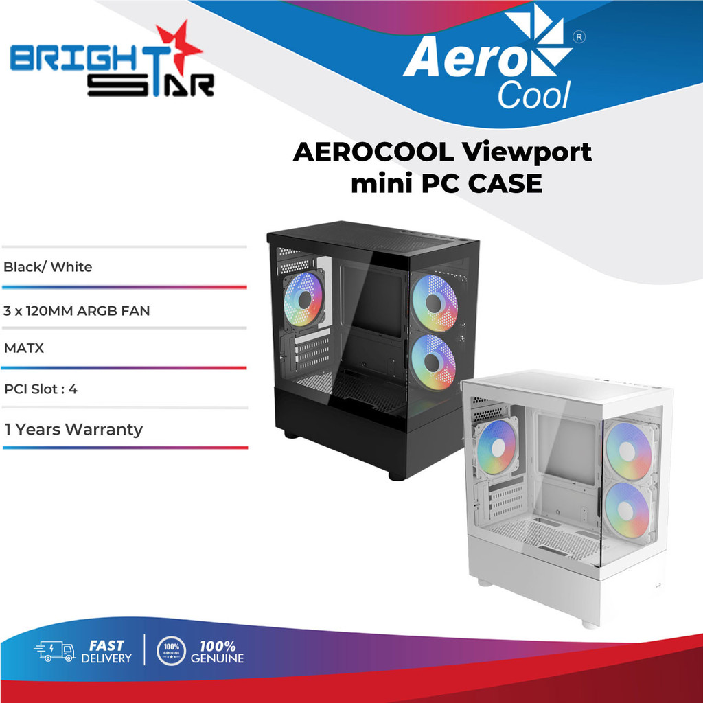 AEROCOOL Viewport Mini V2 Micro-ATX PC Chassis | Shopee Malaysia