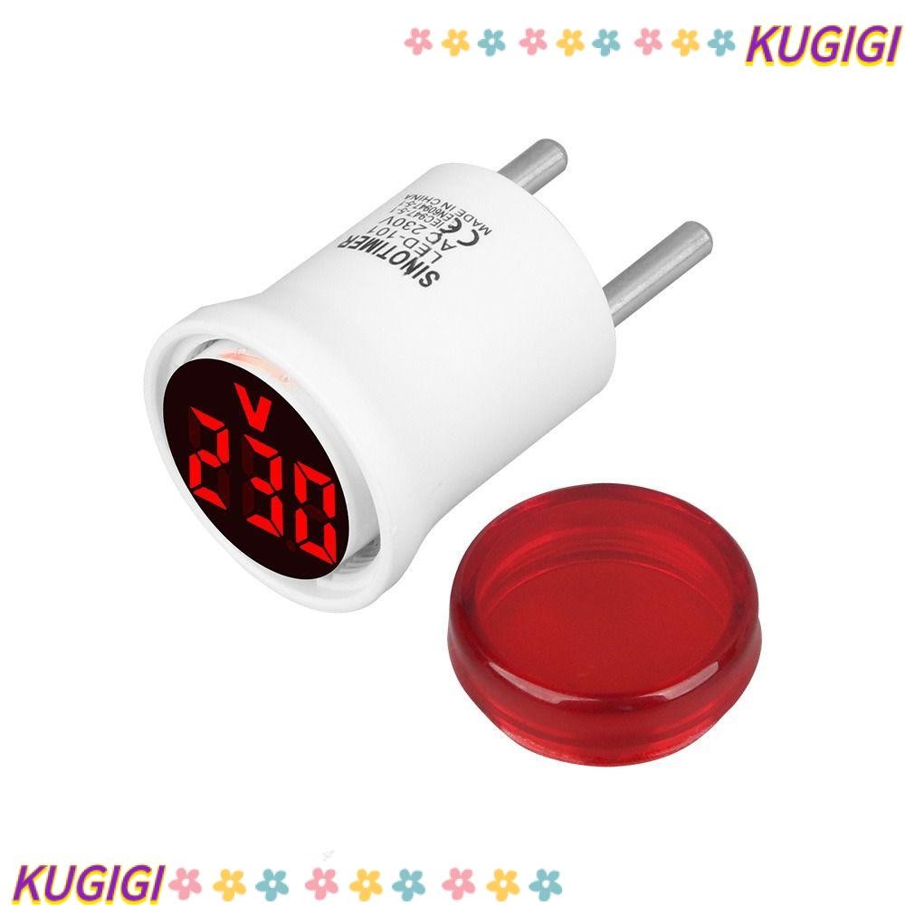 KUGIGI Round Voltmeter, LED 220V/230V Voltage Measurement Monitor ...