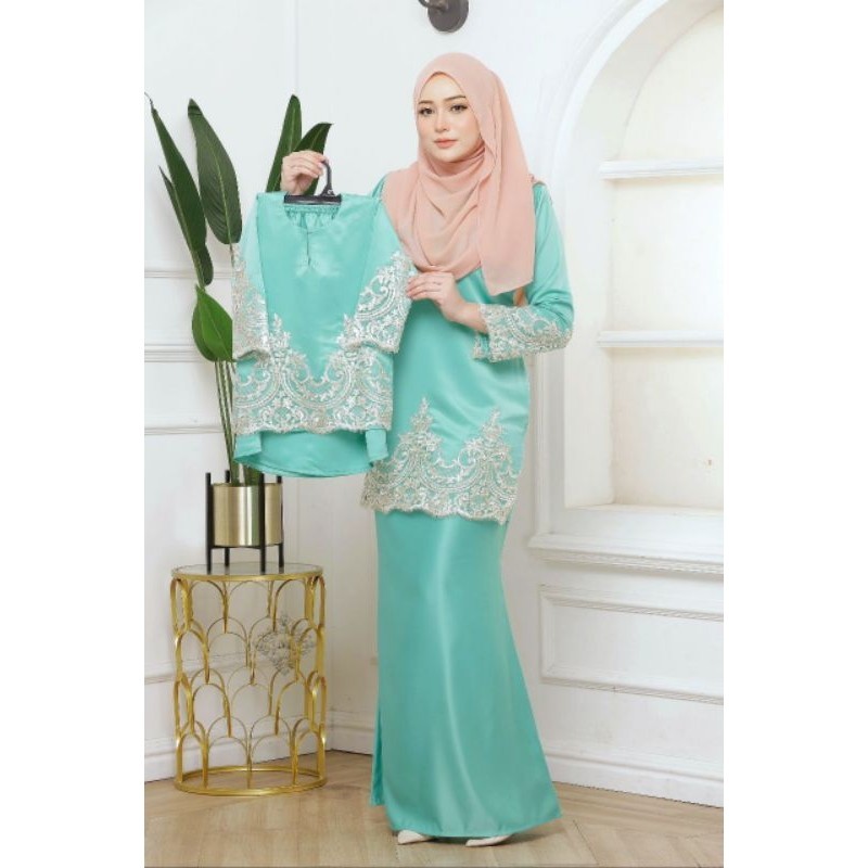 BAJU KURUNG MODEN VIRAL BAJU RAYA 2025 PLUS SIZE KURUNG LILAC PURPLE ...