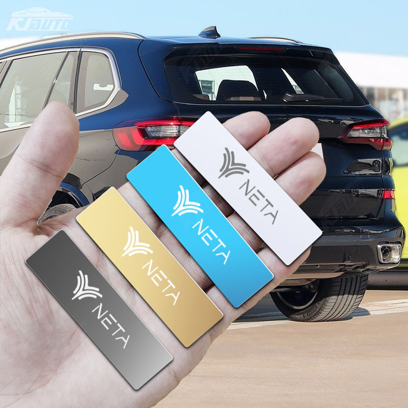 Neta Mirror Metal Car Logo Sticker 3D Stainless Steel Badge ...