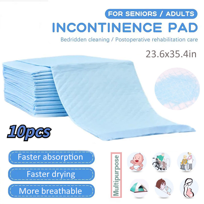 10PCS Adult Diaper Disposable Pads Elderly Incontinence Diaper ...