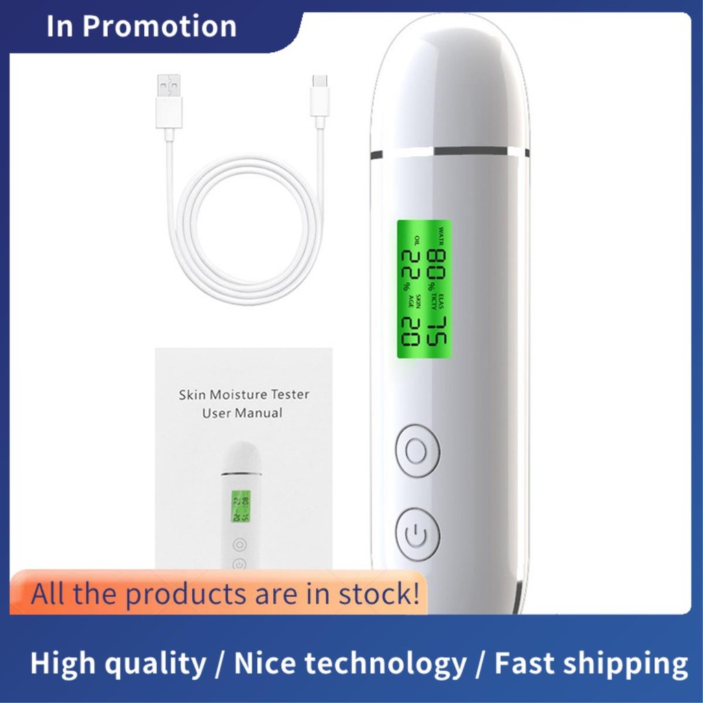 Skin Water Cheek Elastic Skin Age Test Meter Face Skin Moisture&Oil ...