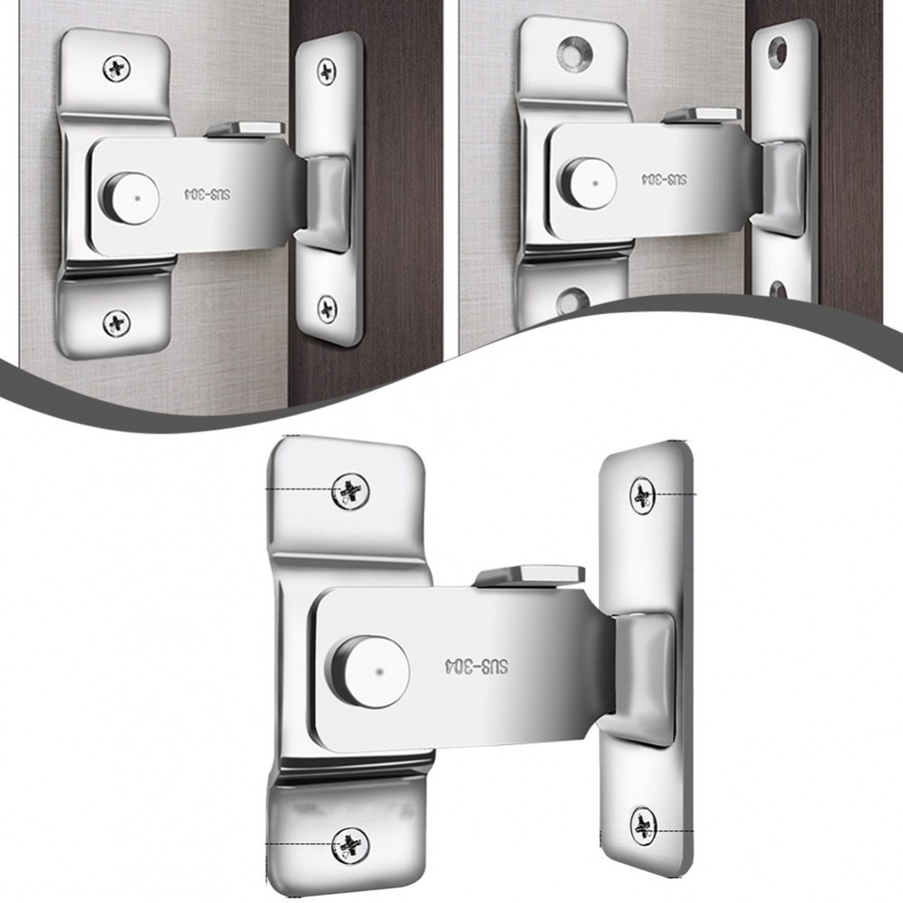 Heavy Duty Stainless Steel Door Latch Easy Installation 2 PCS 90 Degree ...
