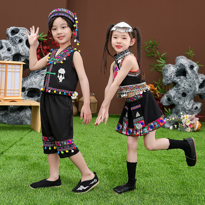 [2810 People Praise] Children Minority Ethnic Costume Boys Miao Ethnic ...