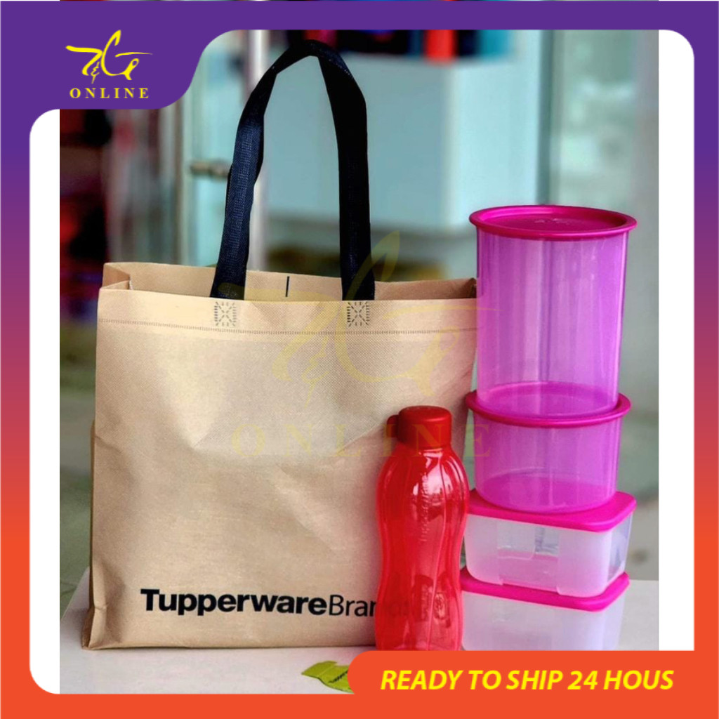 Tupperware Signature On The Go Set Executive Eco Bottle 750ml Red Botol ...