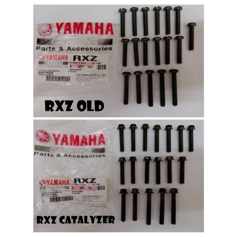 RXZ OLD & NEW (CATALYZER) MAGNET & CLUTCH CRANKCASE ENGINE COVER SKRU ...