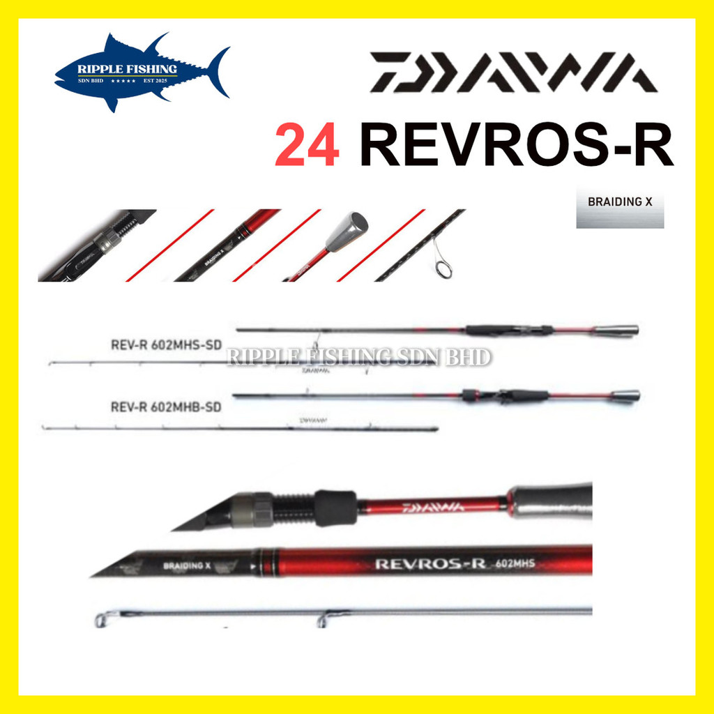 2024 DAIWA fishing rod REVROS-R Spinning / Baitcasting Fishing Rod ...