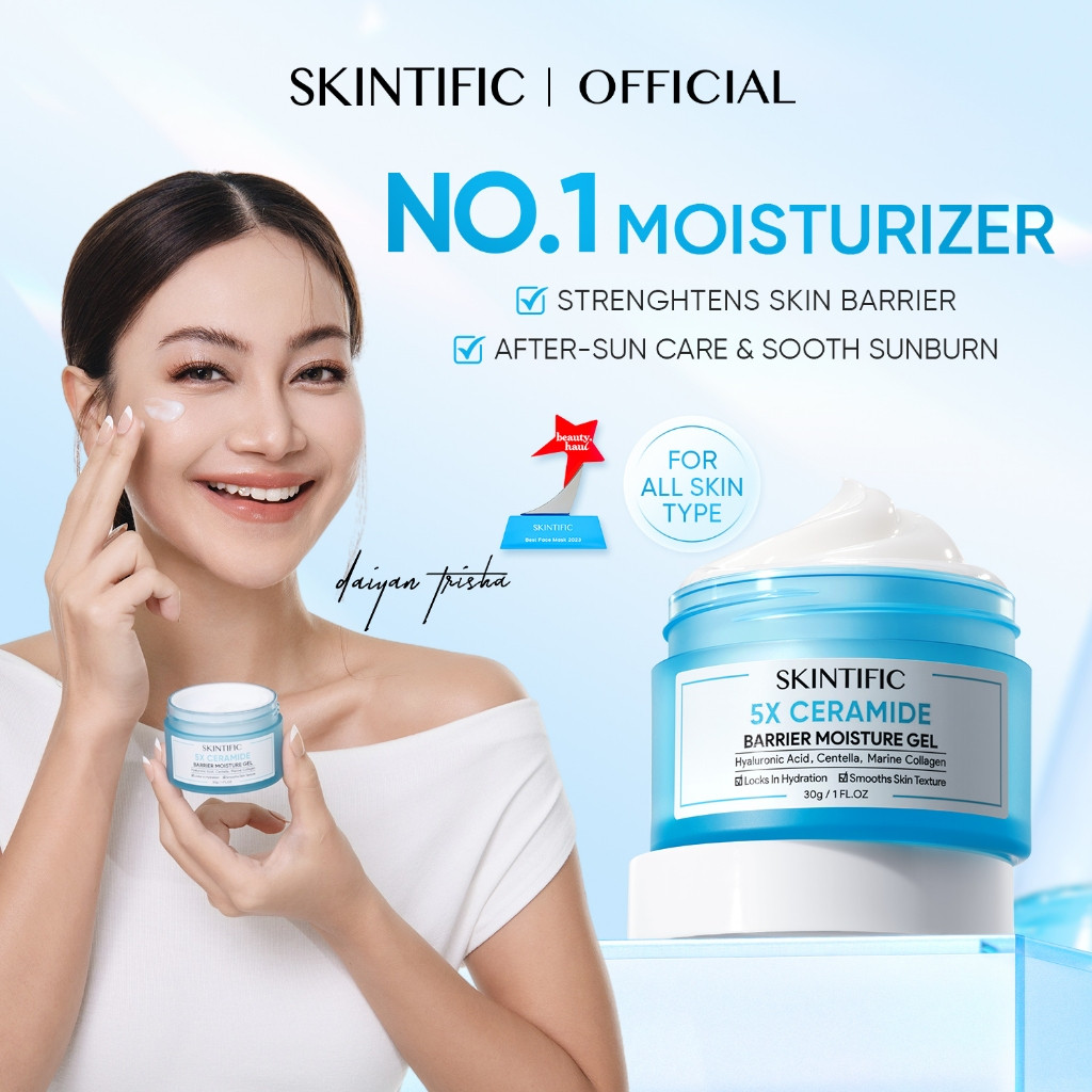 SKIN TIFIC 5X Ceramide Skin Gel Moisturiser Barrier Repair Moisturizer ...