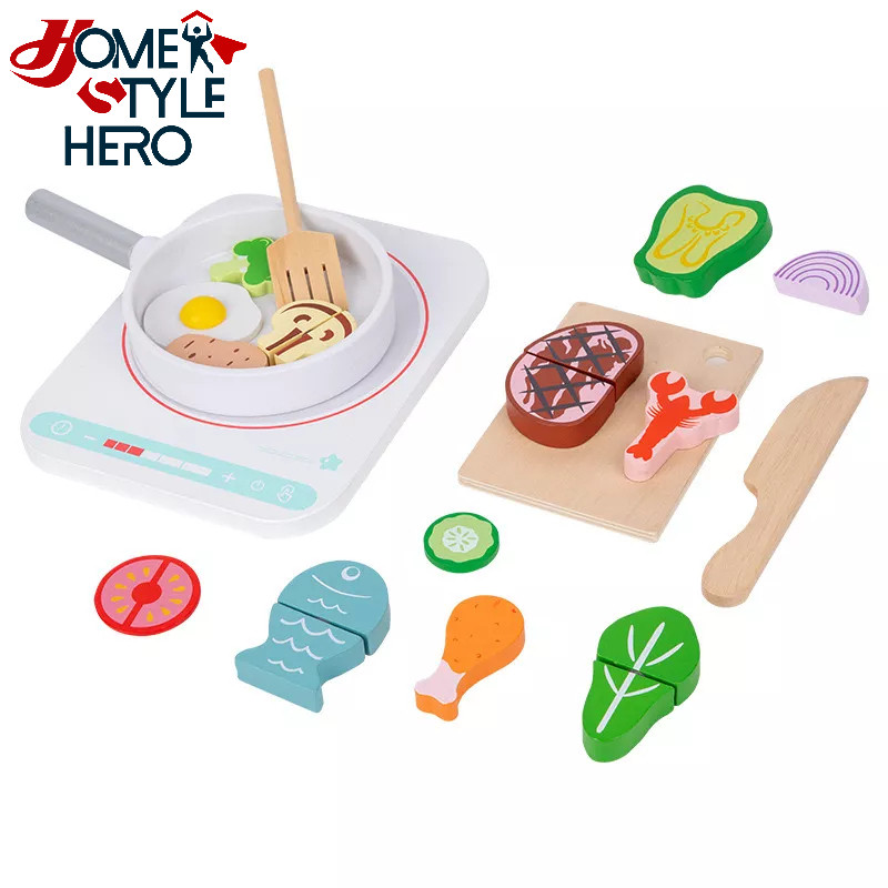 [SG Stock] Wooden Toy Induction Cooker Hotpot Kitchen Playset ...