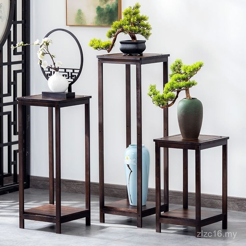 Rak Penyimpanan Stand Bunga Ruang Tamu Meja Bunga Gaya Cina Rak ...
