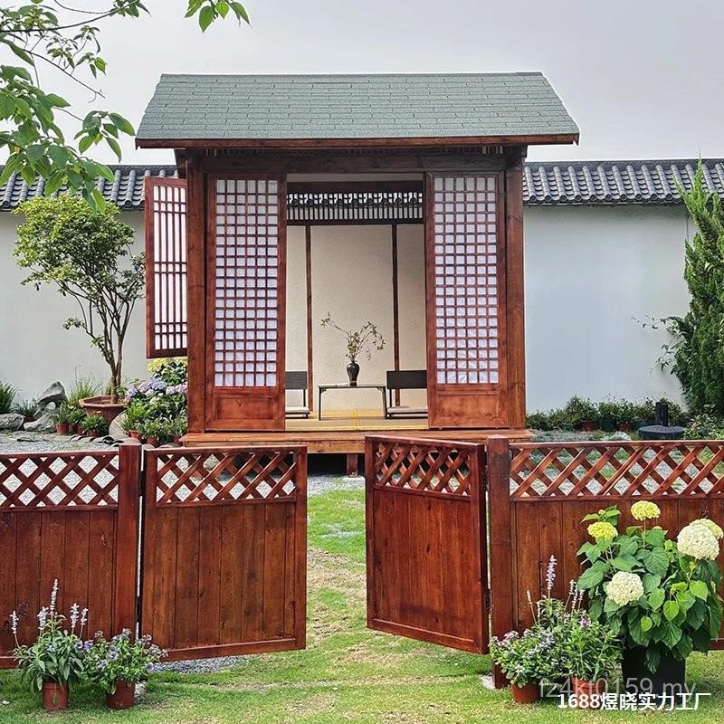 Villa FTJK Cabin Country Cabin Tea Room Cabin Small Preservative ...