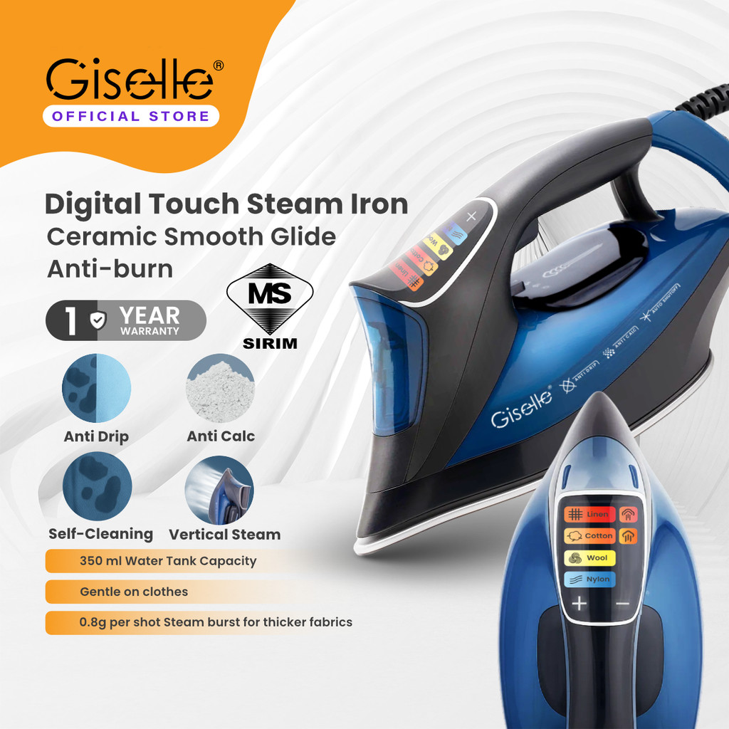 [SIRIM Certified] (New Arrival)Giselle Digital Steam Iron | LED Temp ...