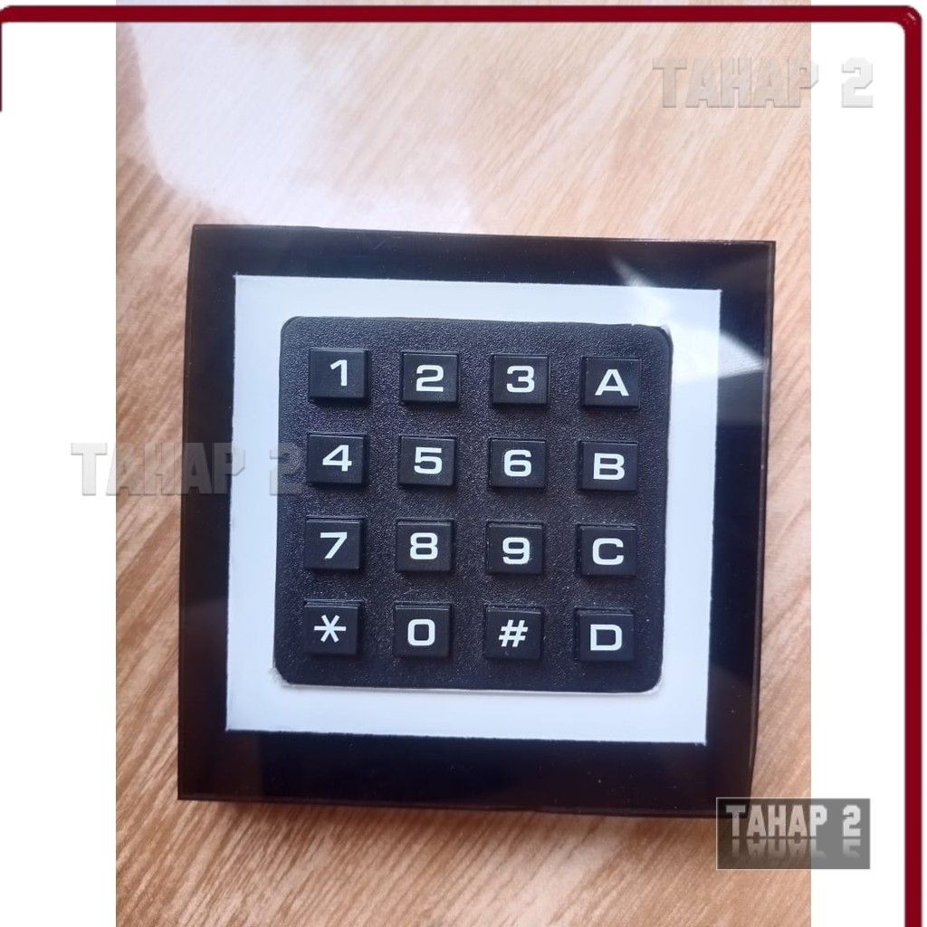 TOMBOL HITAM Embossed Mini Pom Keypad Black Acrylic Pertamini Button ...