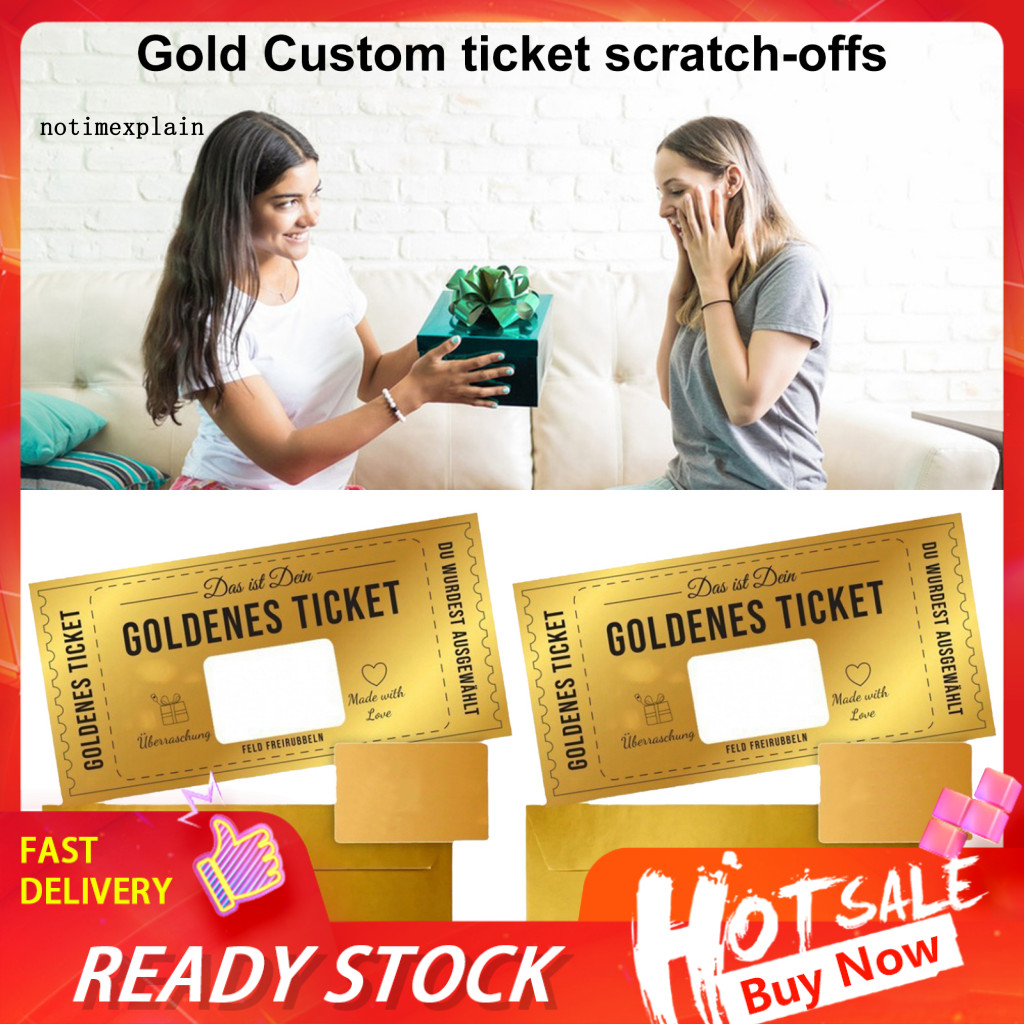 NTA Scratch Card Golden Ticket Advanced Printing Technology Ticket ...