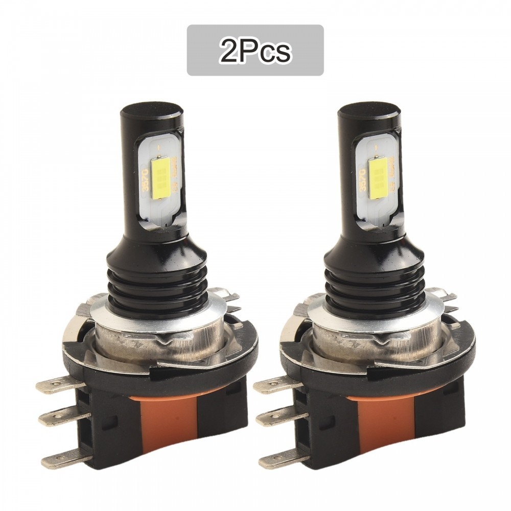 For H15 Dual Beam LED Headlights Brighter White Color at 6000K Set of Two | Shopee Malaysia