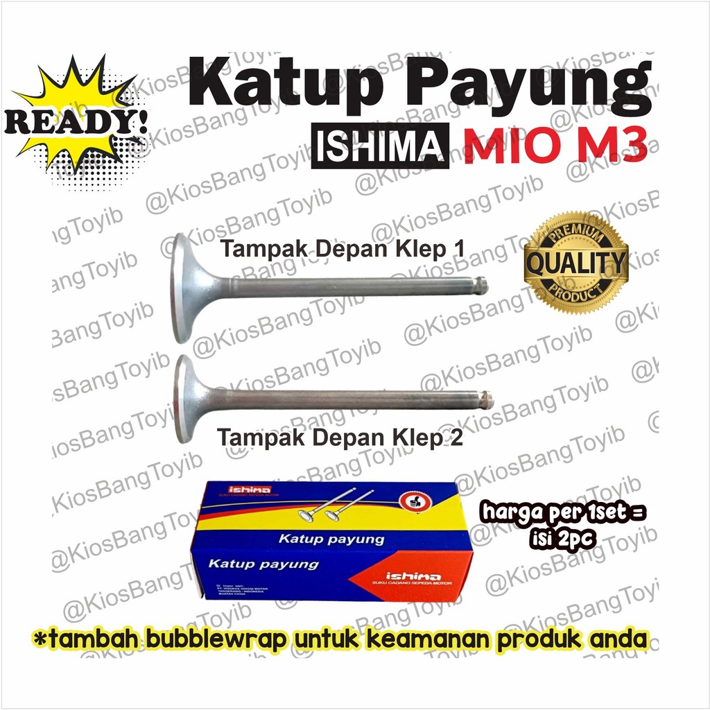 Valve Set Umbrella Valve / Umbrella Valve Yamaha Mio M3 Mio Z Soul GT ...