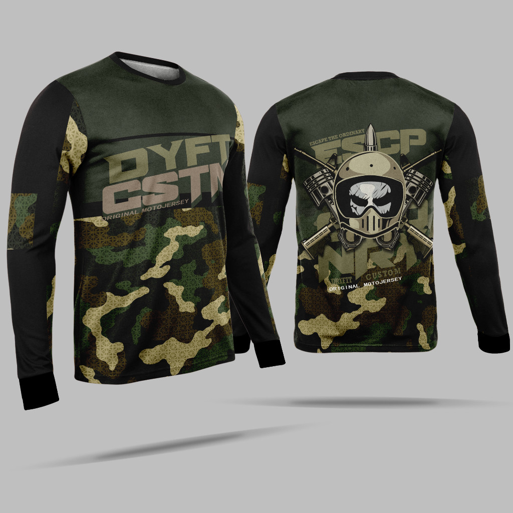 Men's Motor Cycling Jersey Long Sleeve Bike Suit for Motorcycle Rider Outfits | Shopee Malaysia