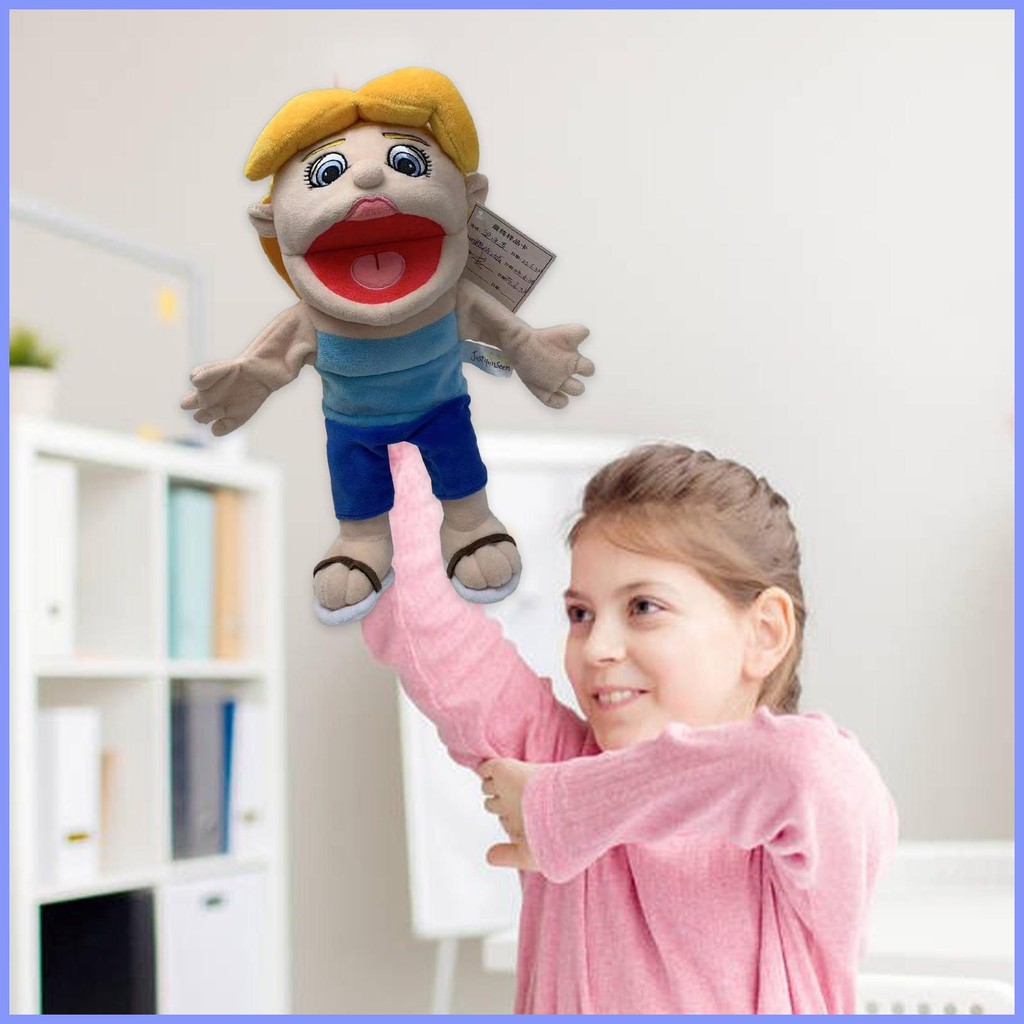 Plush Hand Puppet Prank Puppet Plushie With Removable Head And Mouth ...