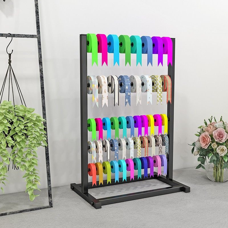 Ribbon Wrapping Paper Ribbon Storage Floor-Standing Rack Flower Shop ...