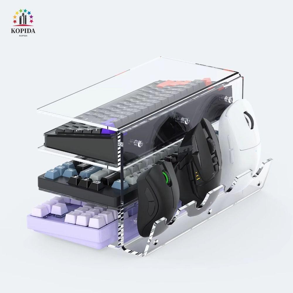 WILLIS Game Mouse Storage Rack, Acrylic Frame Clear Keyboard Plate ...