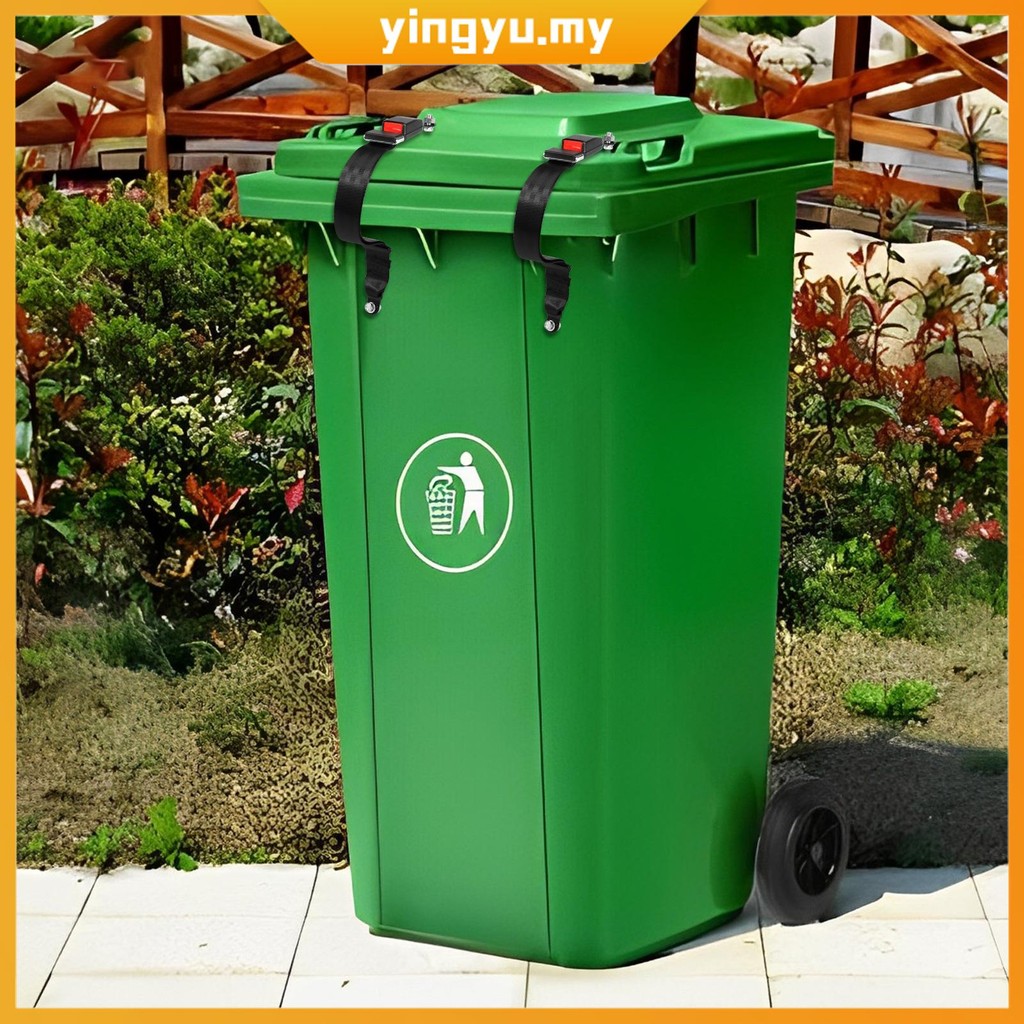 Trash Can Lid Lock for Animals Stop from Rummaging Length Adjustable ...