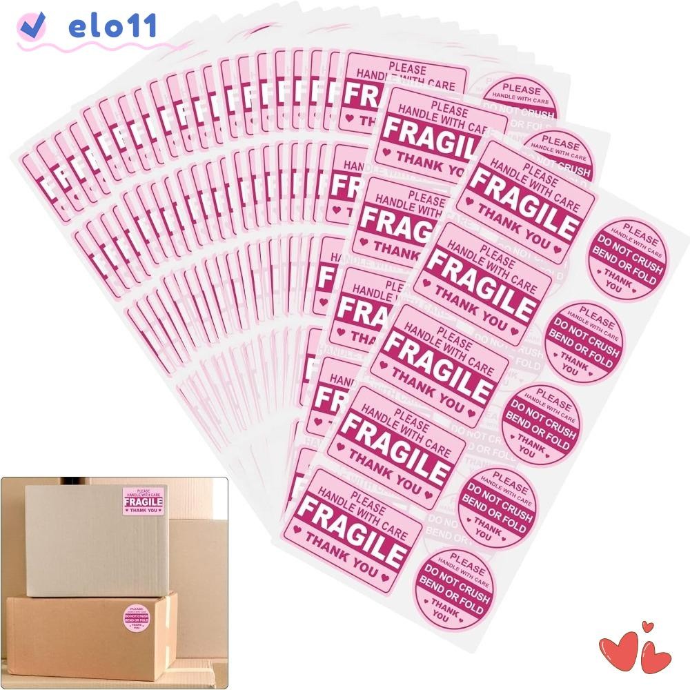 ELO11 100PCS Label Sticker, Multicolour Paper Fragile and Vulnerable ...