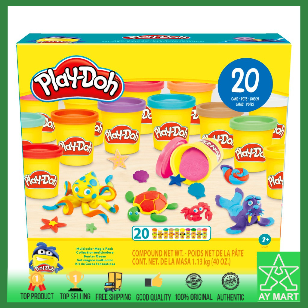 Play-Doh 20 Pack Multicolor Magic: Creative Fun , Non-Toxic Modeling ...