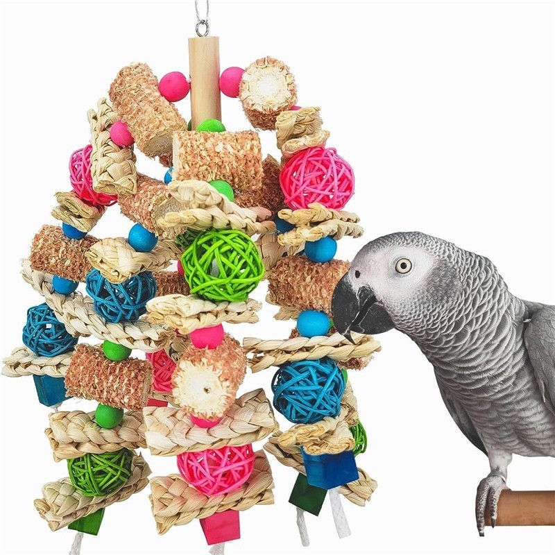 Parrot Toys Large Size Bite Golden Sun King Kong Grey Parrot Bite Toys ...