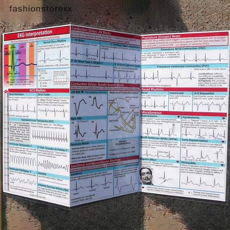 [fashion] EKG Pocket Guide, EKG Rhythm Interpretation, Double Sidedpact ...