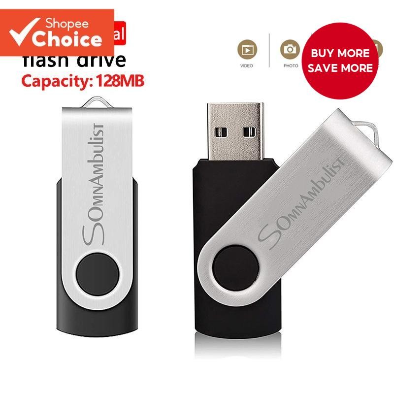 128MB USB2.0 metal waterproof flash drive, compatible with mobile ...