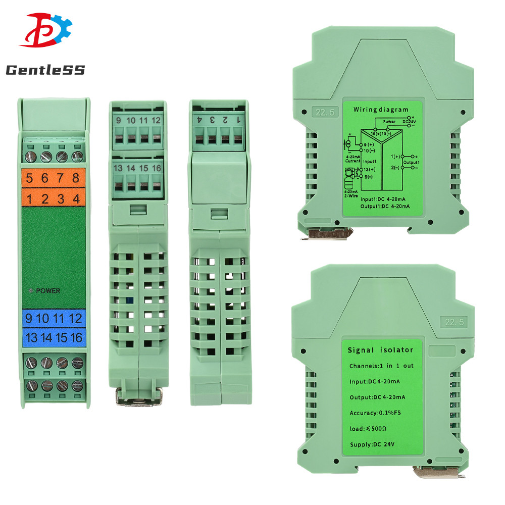 DC24V 4-20mA to 4-20mA Signal Isolator 1 In 1 Out/1 In 2 Out/2 In 2 Out ...
