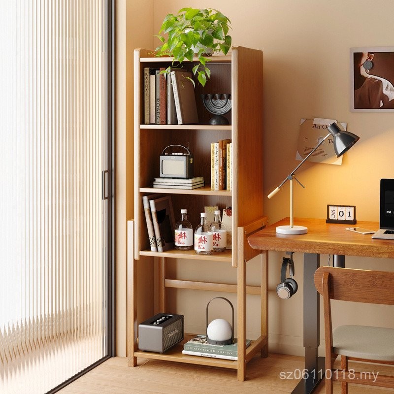 Shelf Desk Living Room Small Bookcase Storage Storage Back Wall TV ...