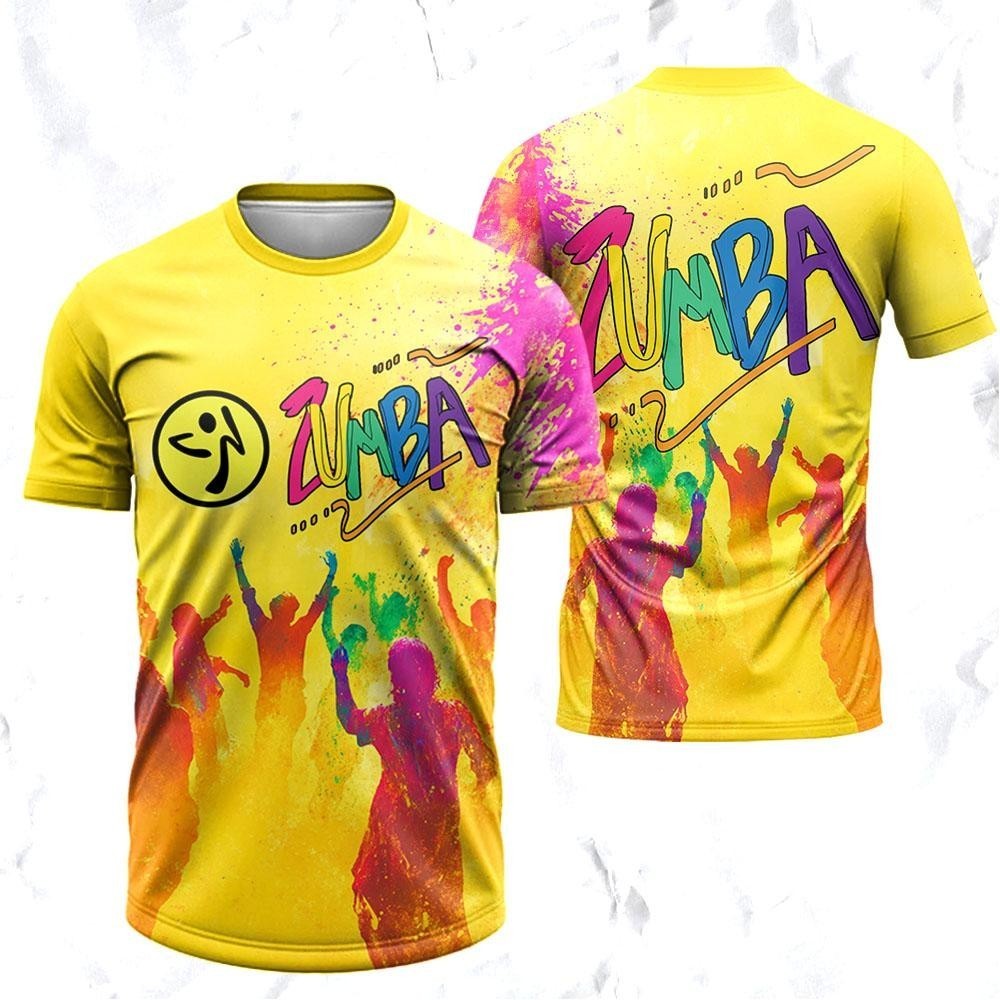 Love Zumba Summer Drifit Shirt 3D Print Zumbawear Women's Fully ...